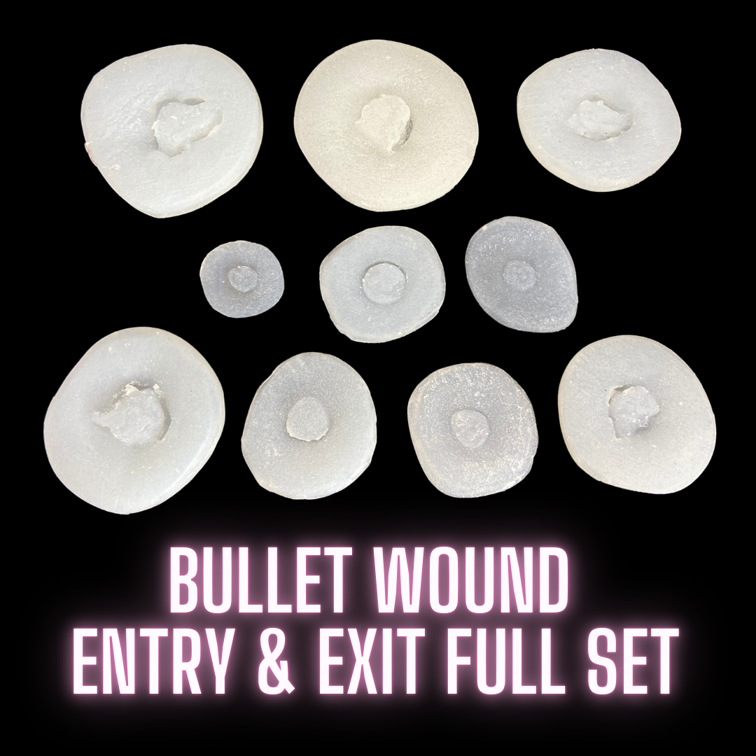 Bullet Wound Bondo Moulds Sets | Silicone Prosthetic Moulds | Gunshot ...